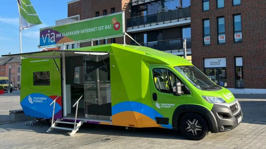 Infomobil zum Glasfaserausbau am 18.09.2023 | 17498 Neuenkirchen